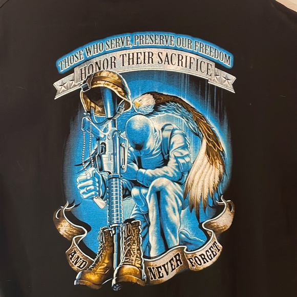 Delta | Shirts | Delta Pro Weight Xl Black T Shirt Honor Soldiers ...